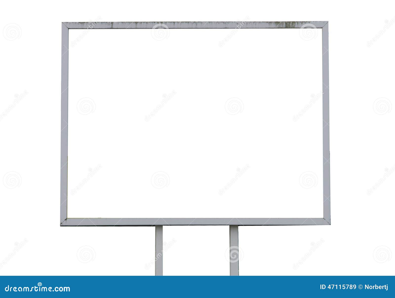 White Advertising Board on White Background Stock Image - Image of ...