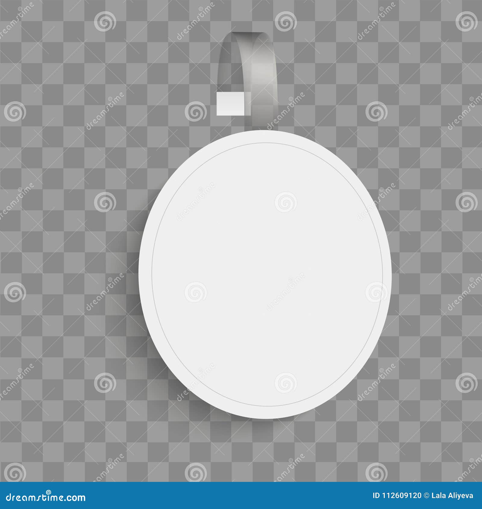 White Advertising Papers Wobbler Isolated on Transparent Background ...