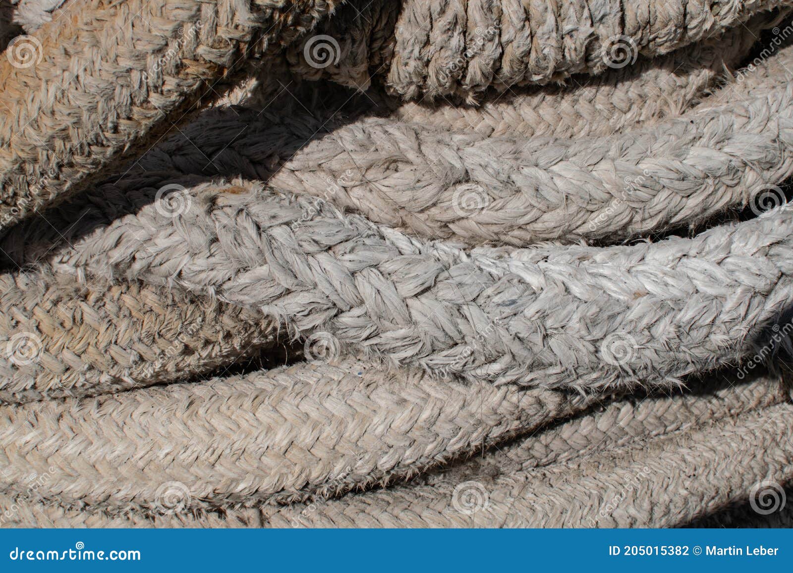 White aged rolled rope stock photo. Image of abstract - 205015382