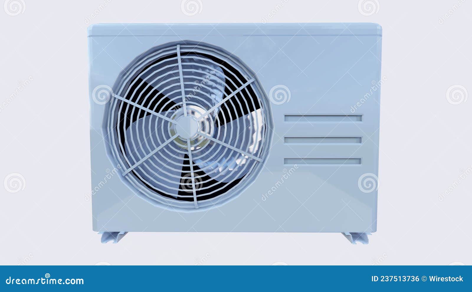 White Air Conditioner without Background Stock Photo - Image of ...