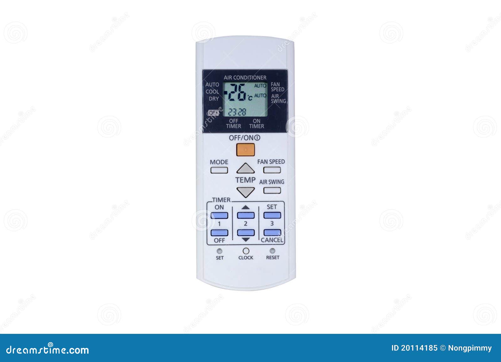 White Air Conditioner Remote Stock Image - Image of cool, monitor: 20114185