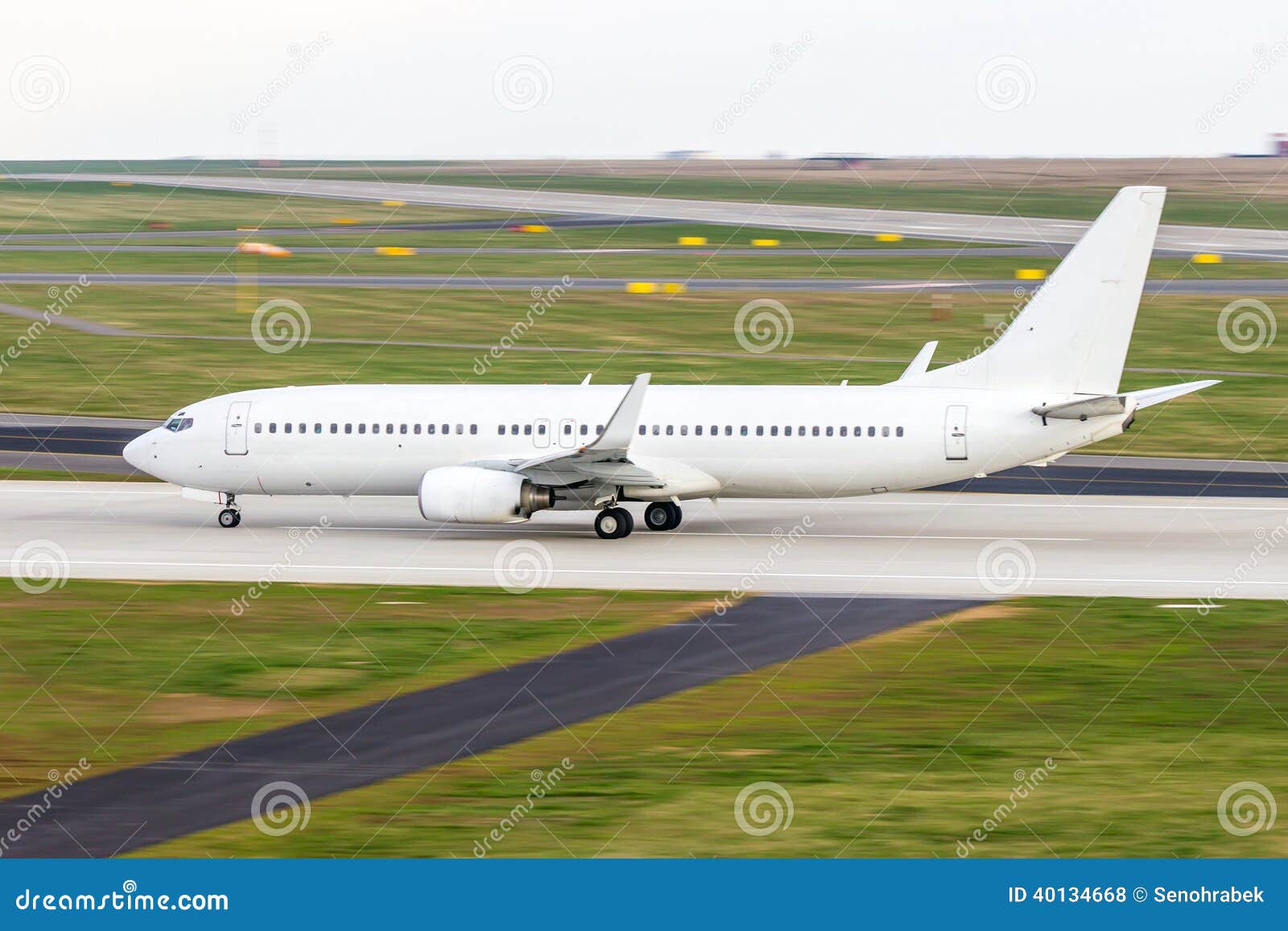 White aircraft stock photo. Image of runway, aviation - 40134668