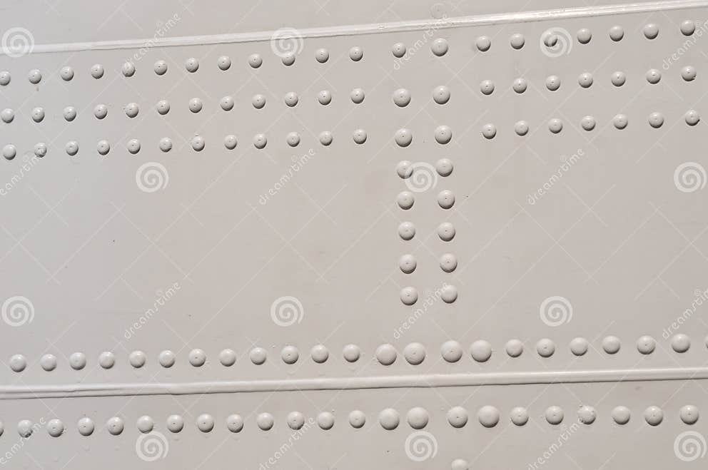 White Aircraft Rivets Texture Stock Photo - Image of forces, military ...