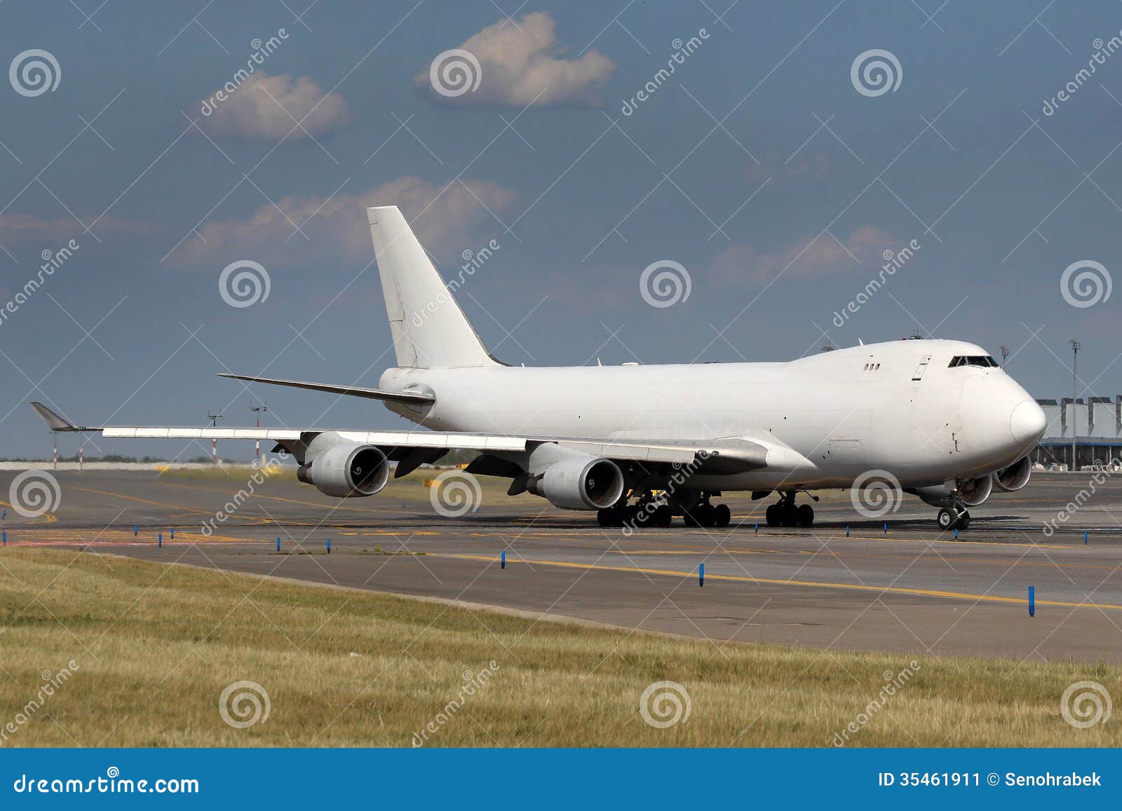 White airplane stock image. Image of blue, industry, business - 35461911