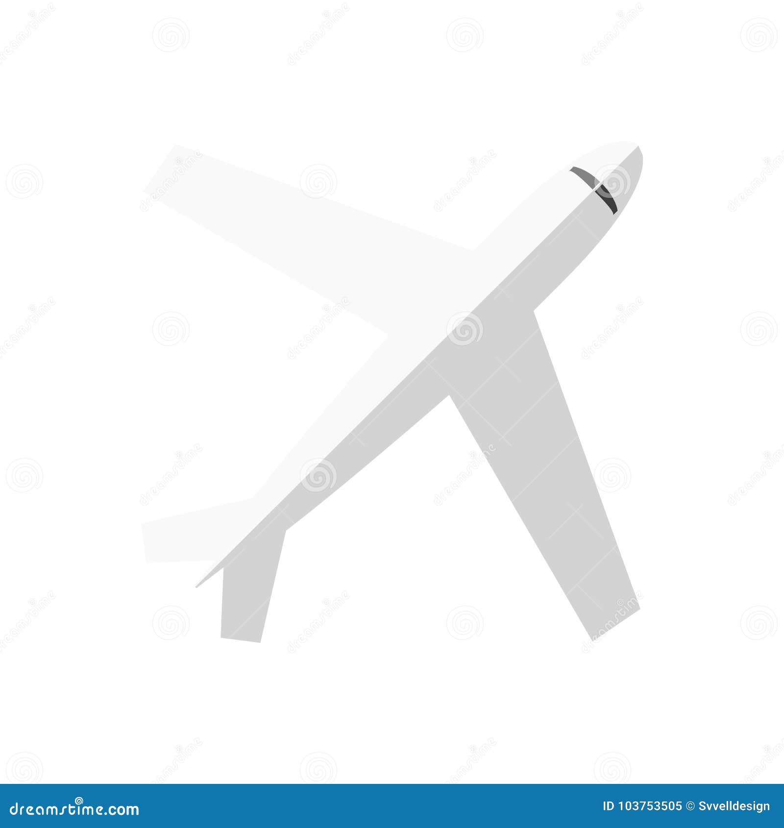 White Airplane Illustration Stock Vector - Illustration of plane ...