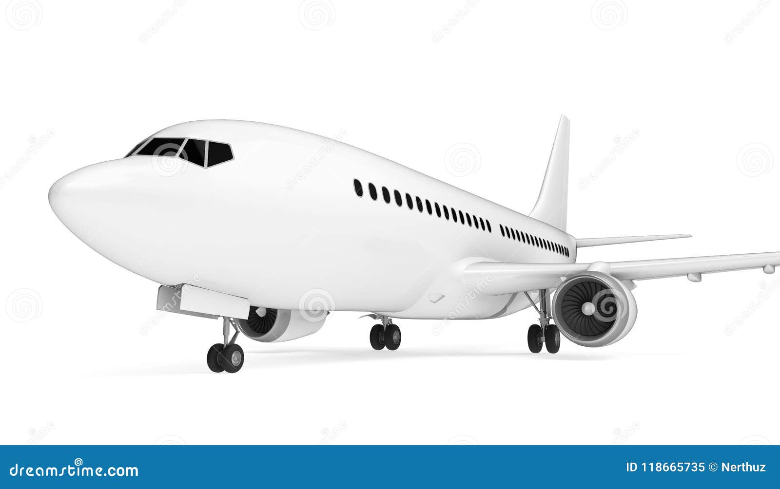 White Airplane Isolated stock illustration. Illustration of aviation ...