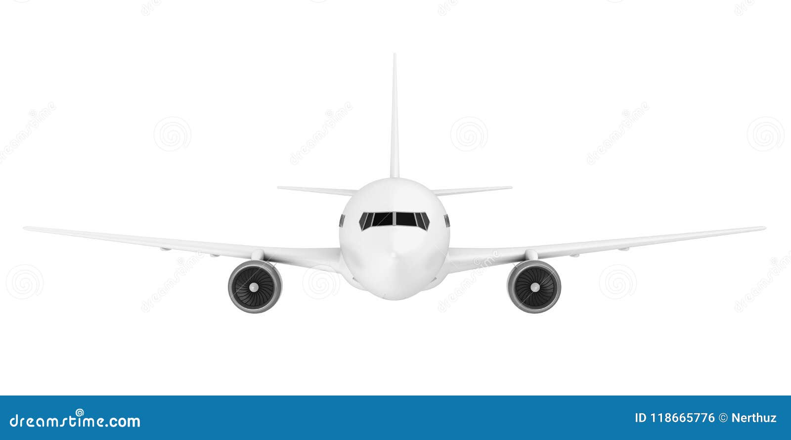 White Airplane Isolated stock illustration. Illustration of background ...