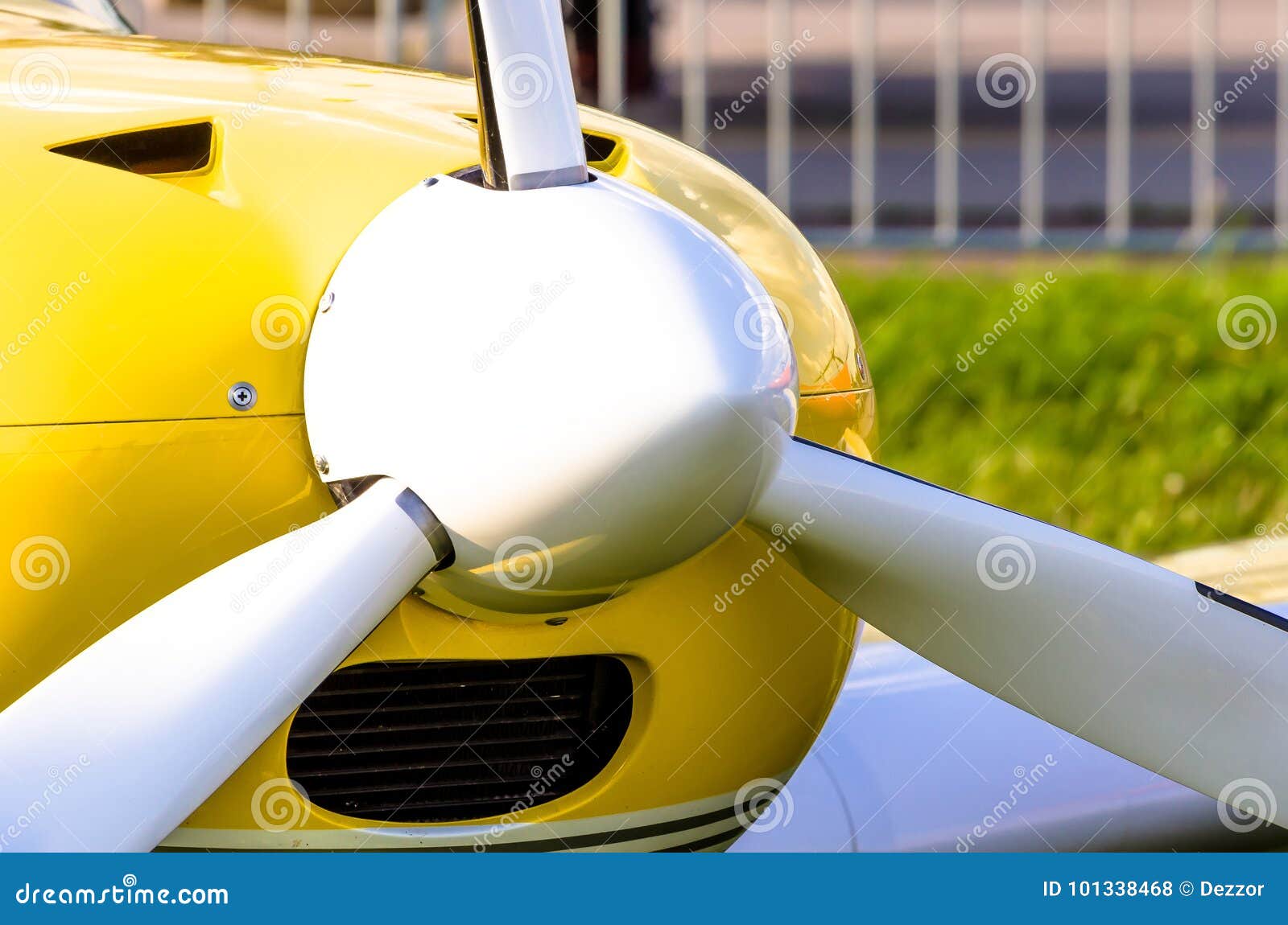 White Airplane Propeller Close Up Stock Photo - Image of aged ...