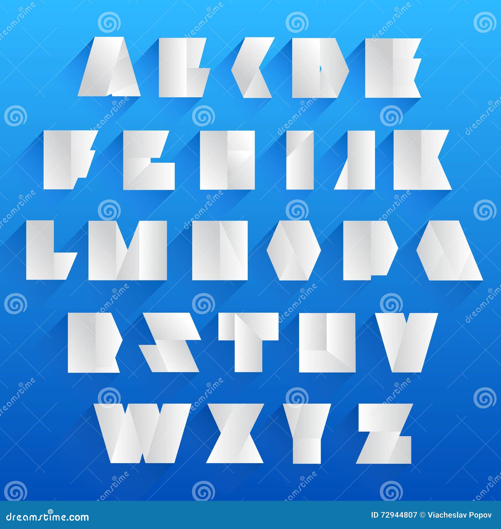 White Alphabet Set. White Letters. Stock Vector - Illustration of ...