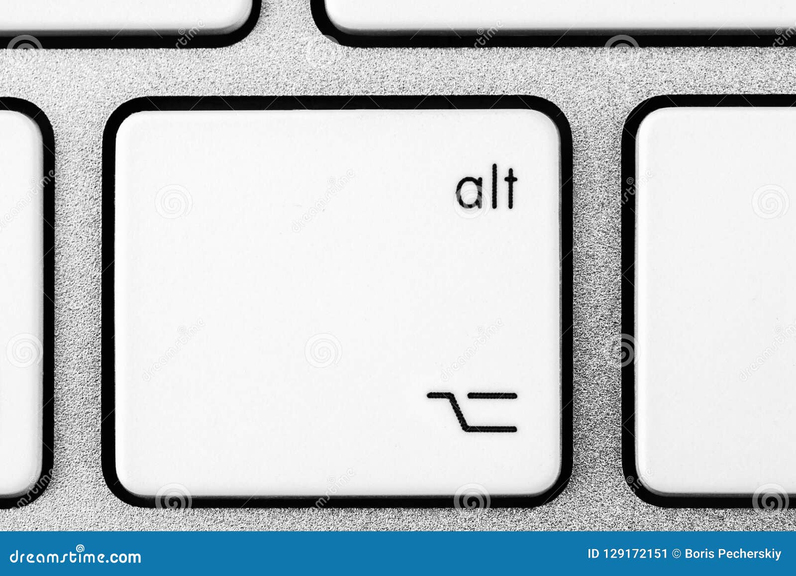 White ALt button close up stock image. Image of connector - 129172151