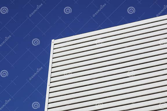White Aluminium Architecture Wall Design Pattern with Light and Shadow ...