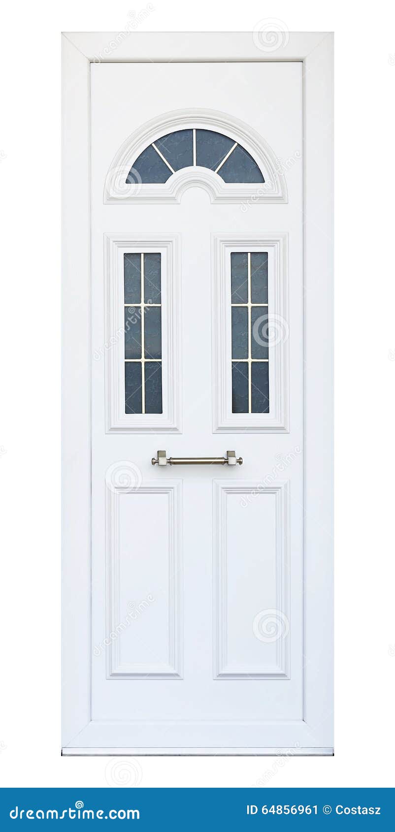 White aluminum door stock image. Image of aluminum, architecture - 64856961