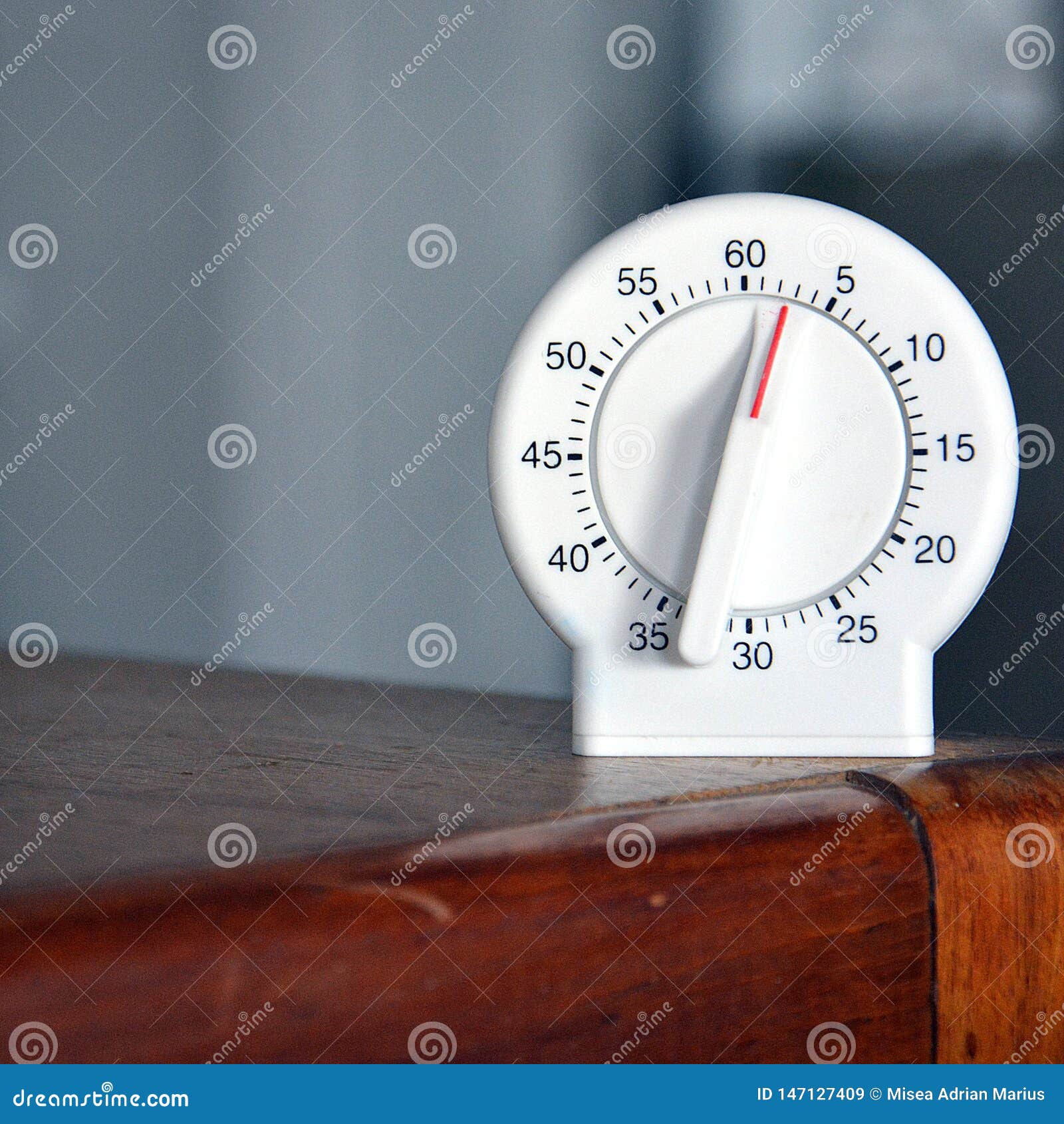 White analog egg timer stock image. Image of background - 147127409