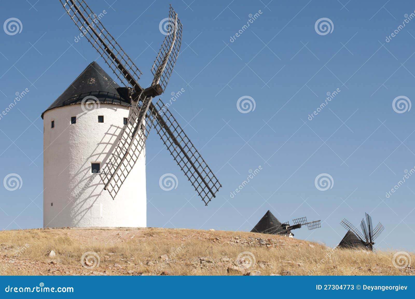White ancient windmill stock image. Image of power, architecture - 27304773