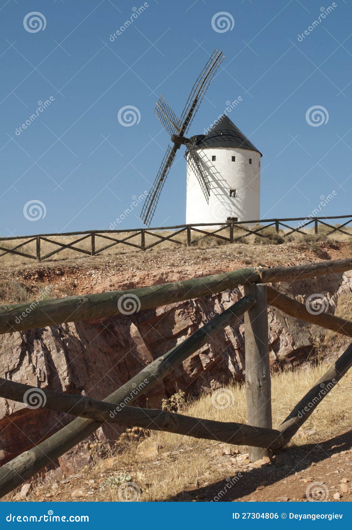 White ancient windmill stock photo. Image of history - 27304806