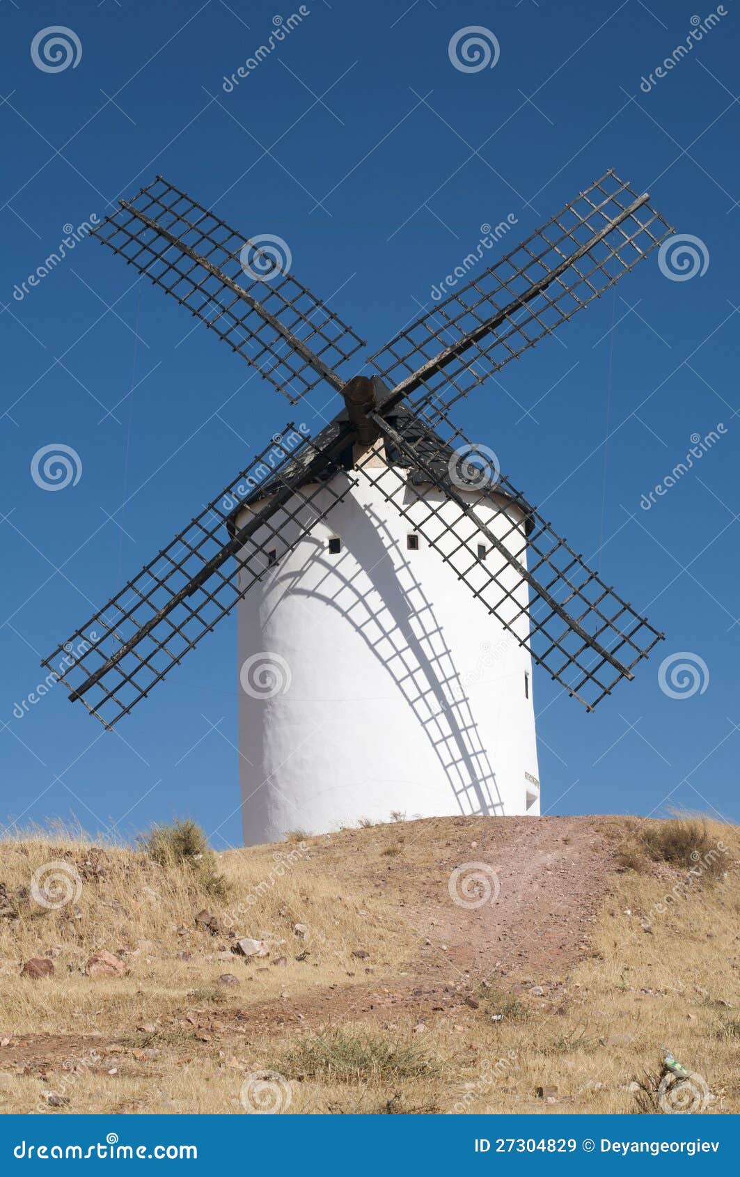 White ancient windmill stock image. Image of historical - 27304829
