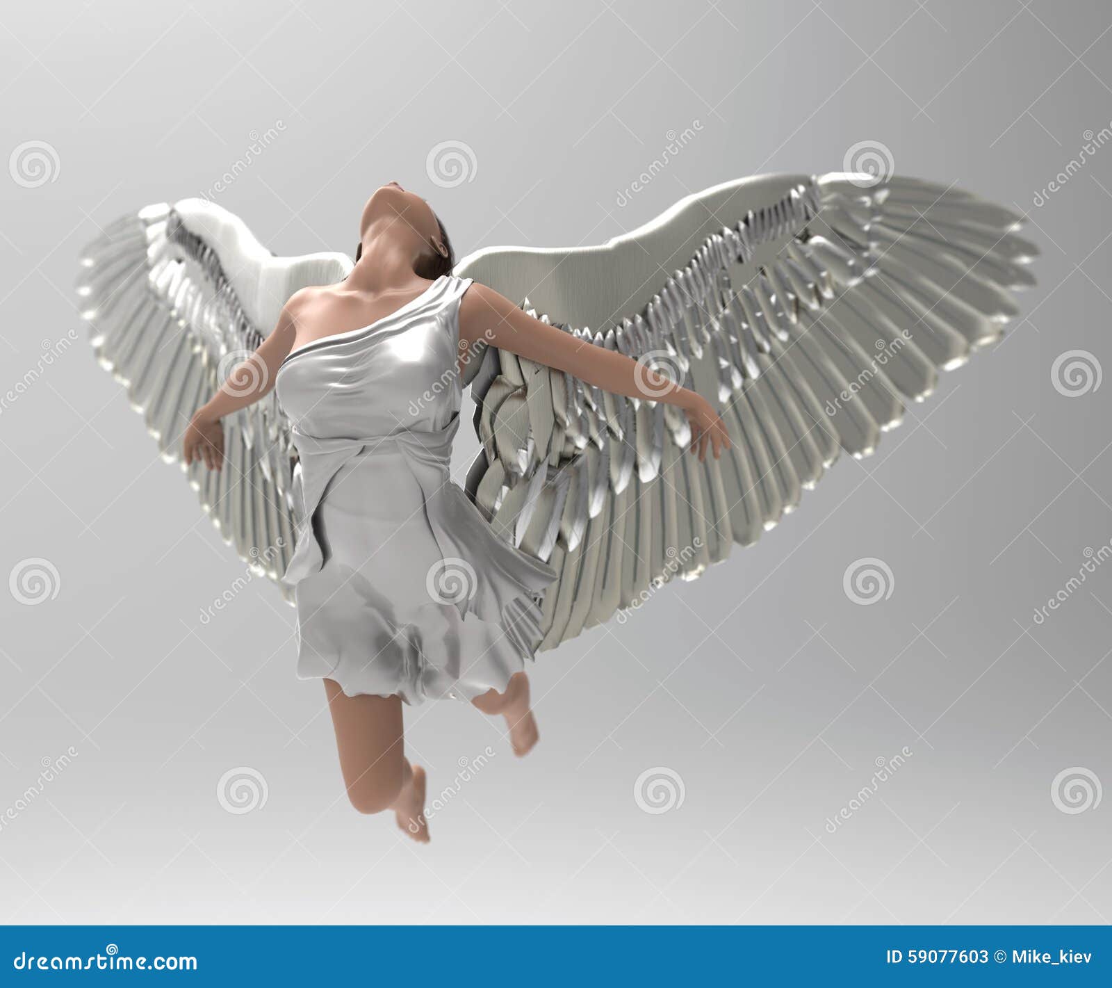 White angel stock illustration. Illustration of heaven - 59077603