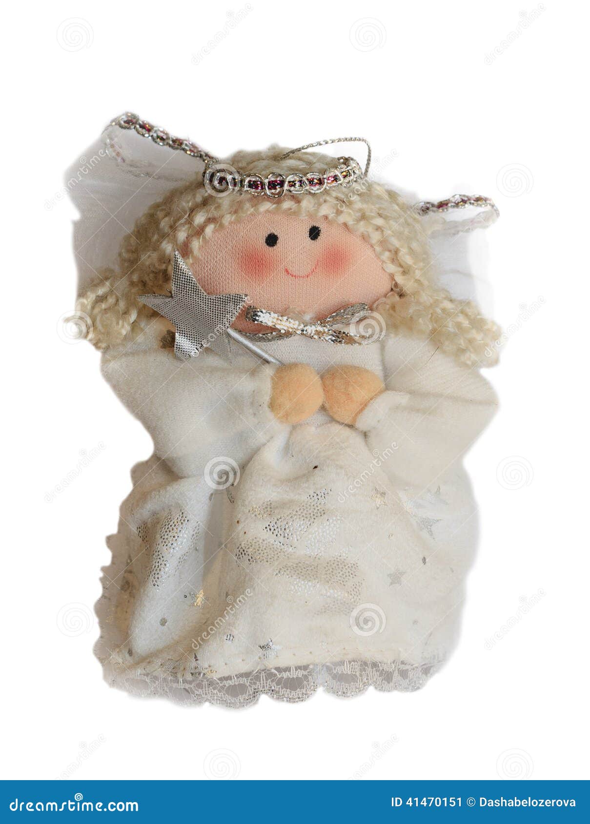 White angel doll stock image. Image of craft, cute, decoration - 41470151