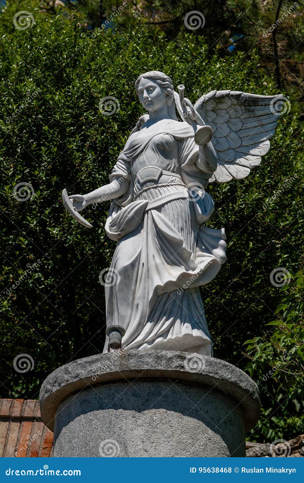 White angel statue stock photo. Image of innocence, believe - 95638468