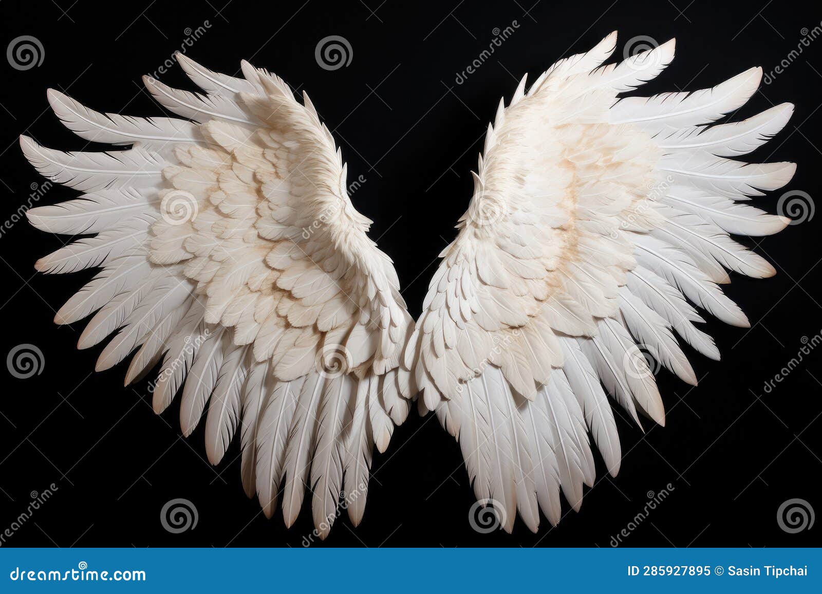White angel wing isolated stock illustration. Illustration of fantasy ...