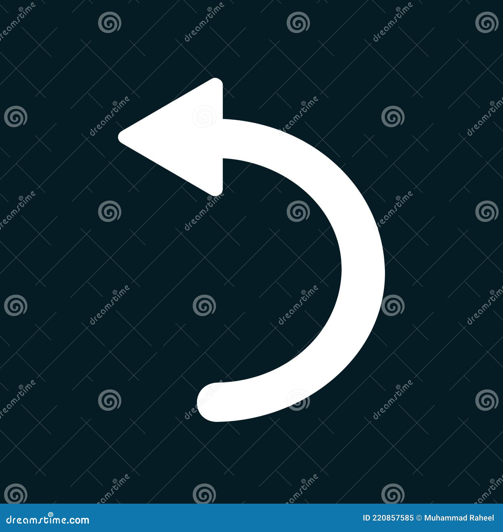 Anti Clockwise Icon Vector Isolated On White Background, Anti Clockwise ...