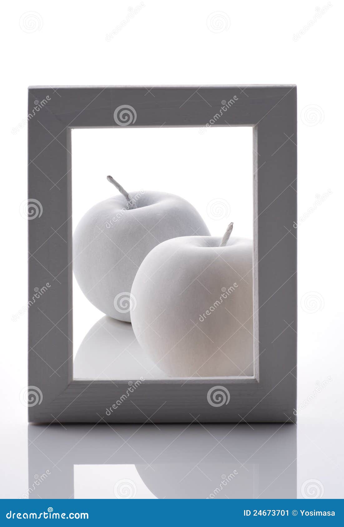 White apples in frame stock image. Image of frame, bright - 24673701