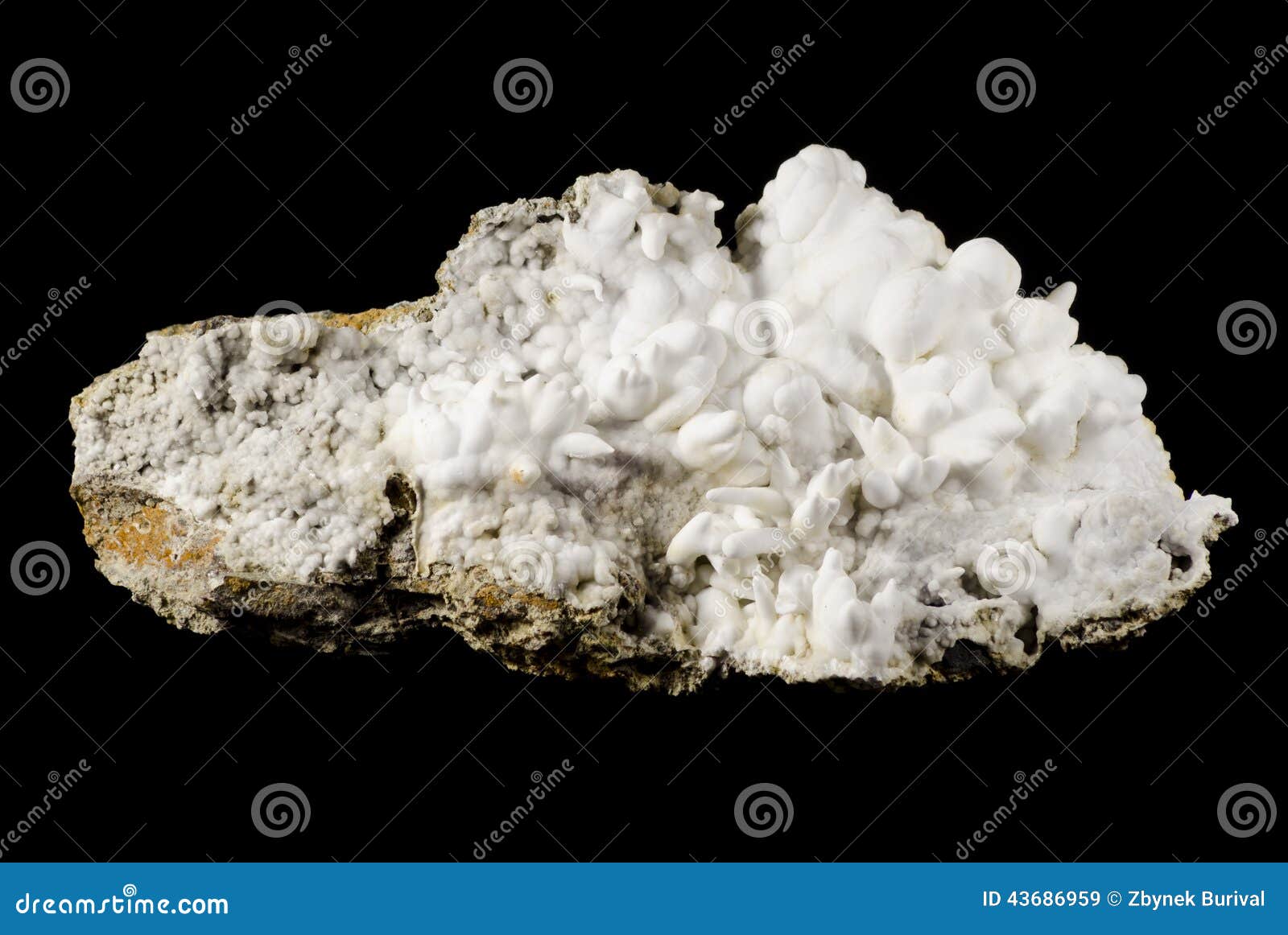 White aragonite stock image. Image of white, geology - 43686959