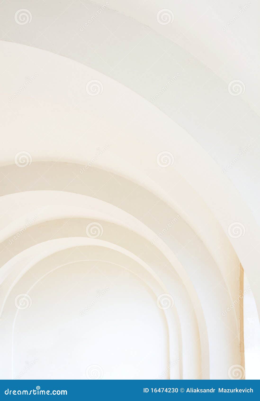 White arched pathway stock photo. Image of arch, empty - 16474230