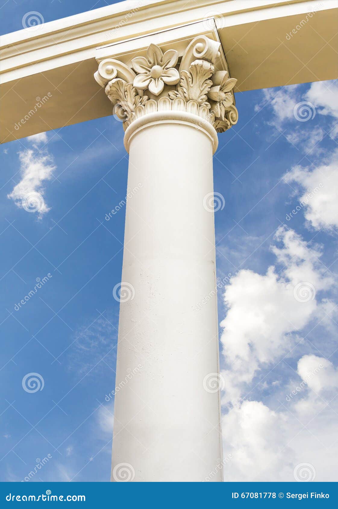White architectural column stock photo. Image of backgrounds - 67081778