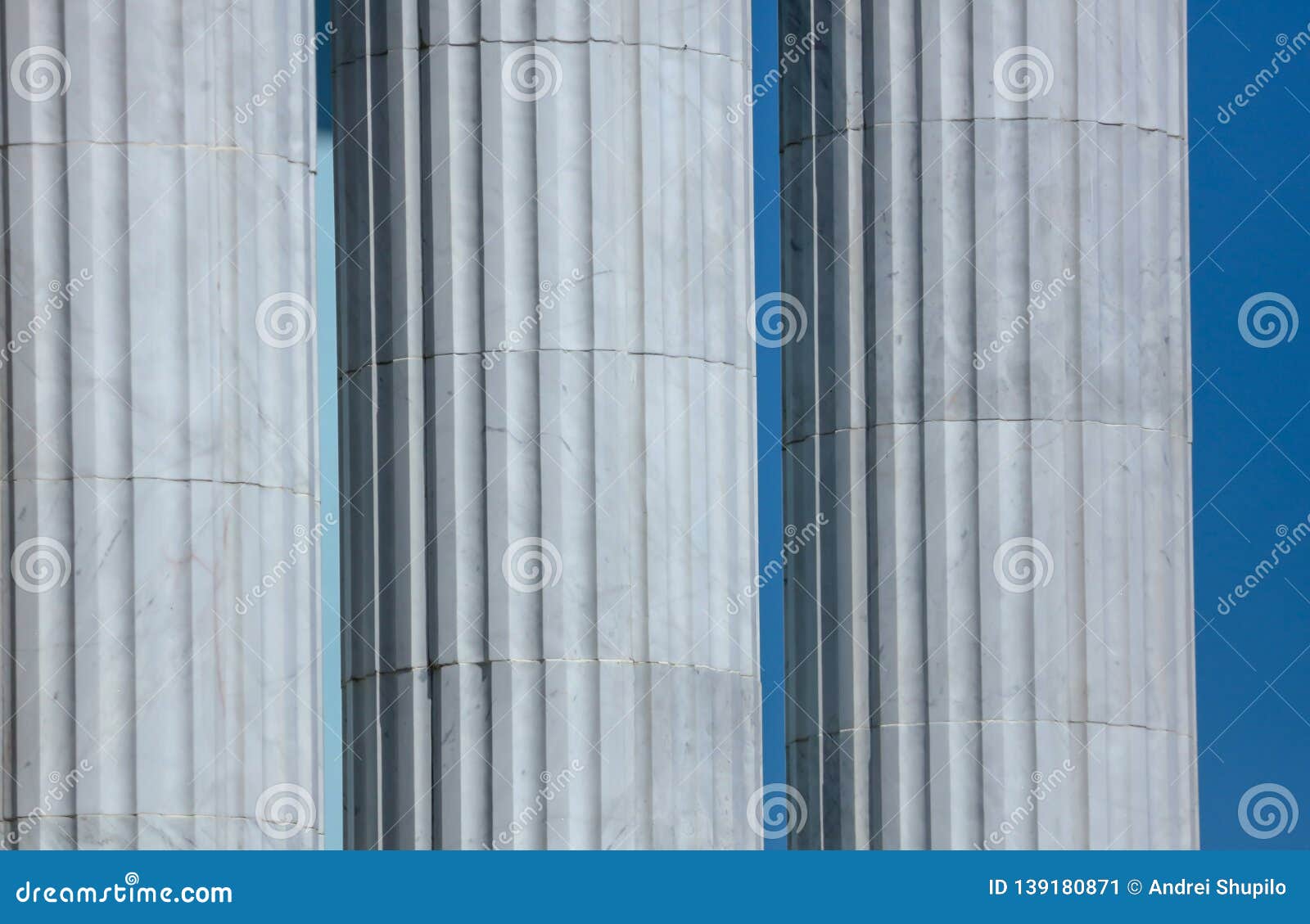 White Architectural Pillars on the Building As a Background Stock Image ...