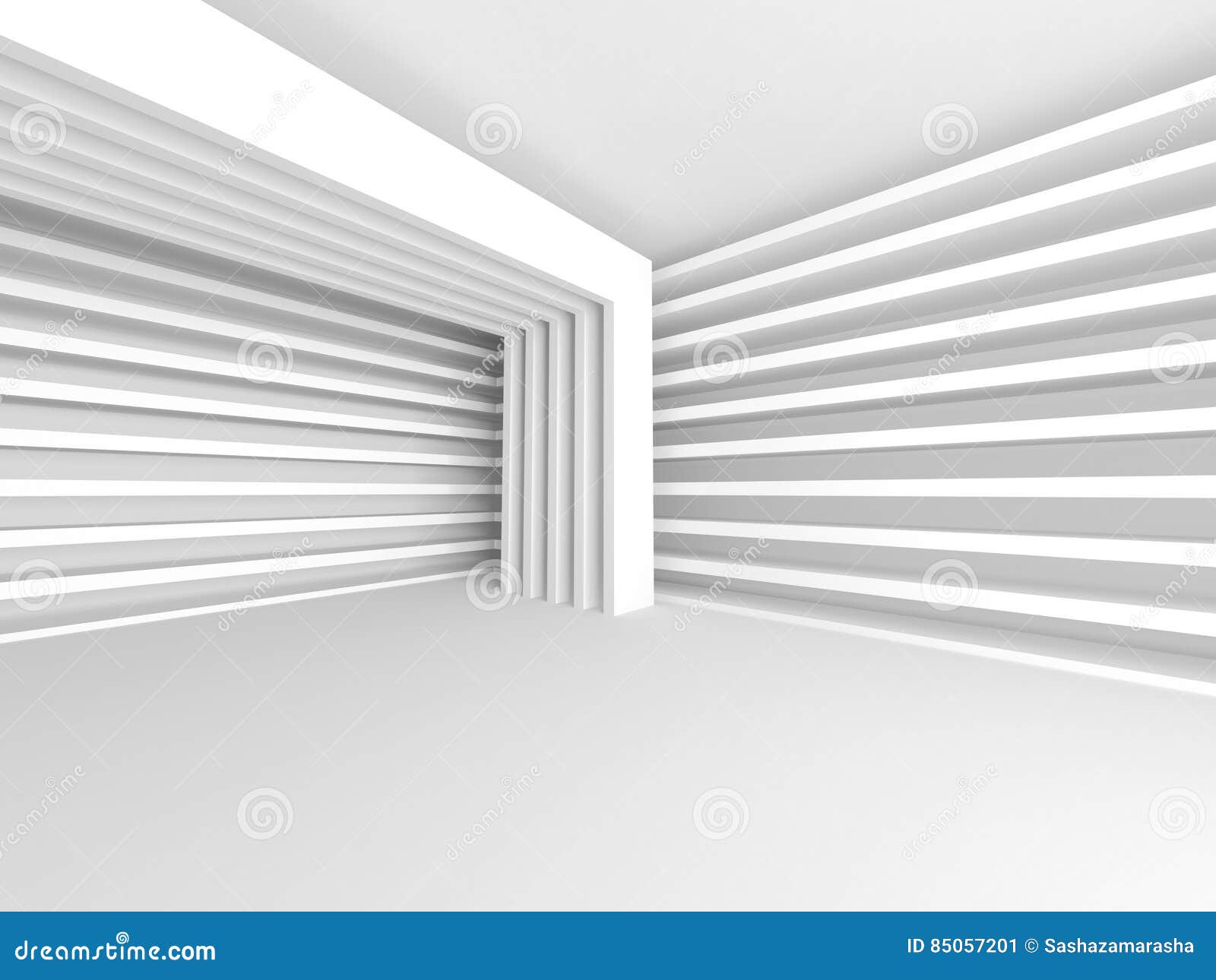 White Architecture Construction Modern Interior Background Stock ...