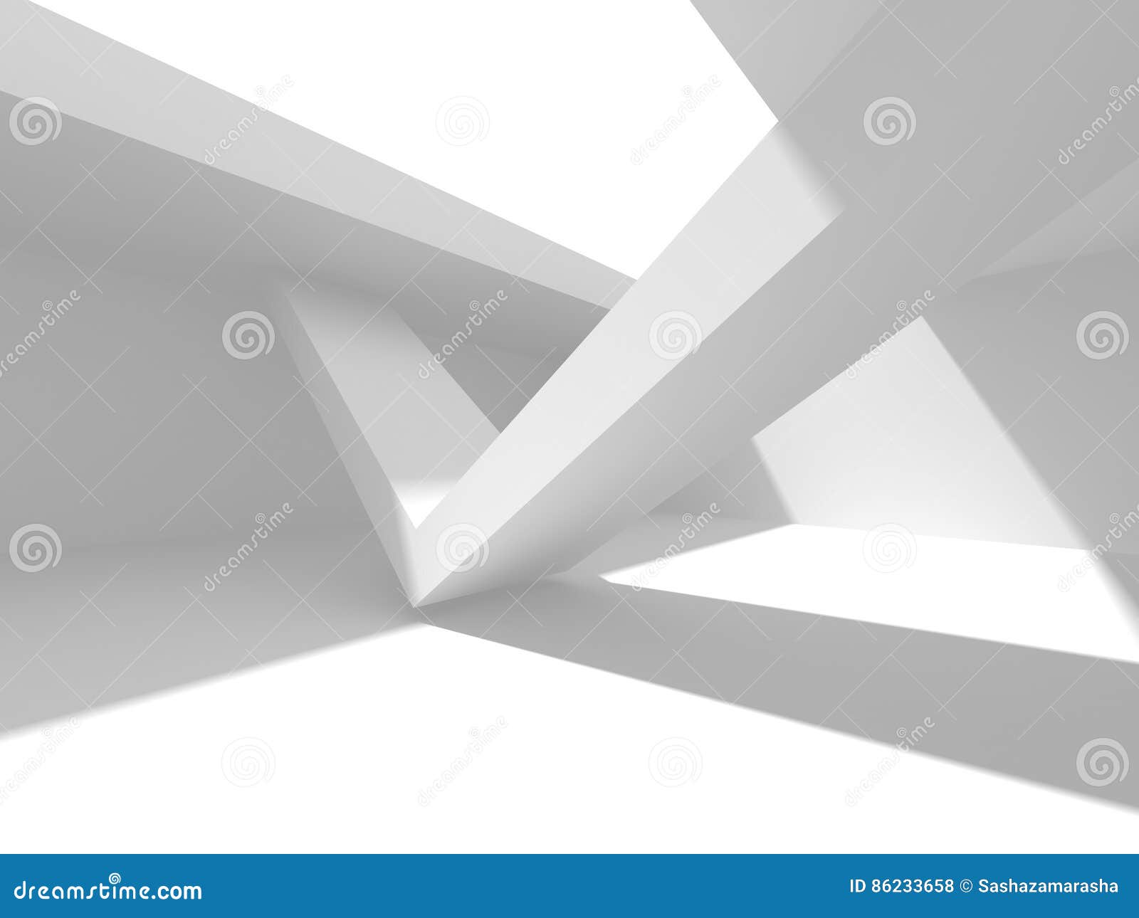 White Architecture Construction Modern Interior Background Stock ...