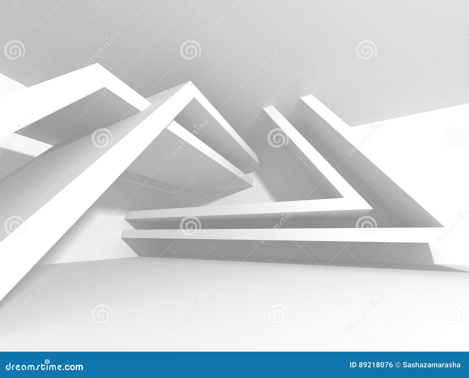 White Architecture Construction Modern Interior Background Stock ...