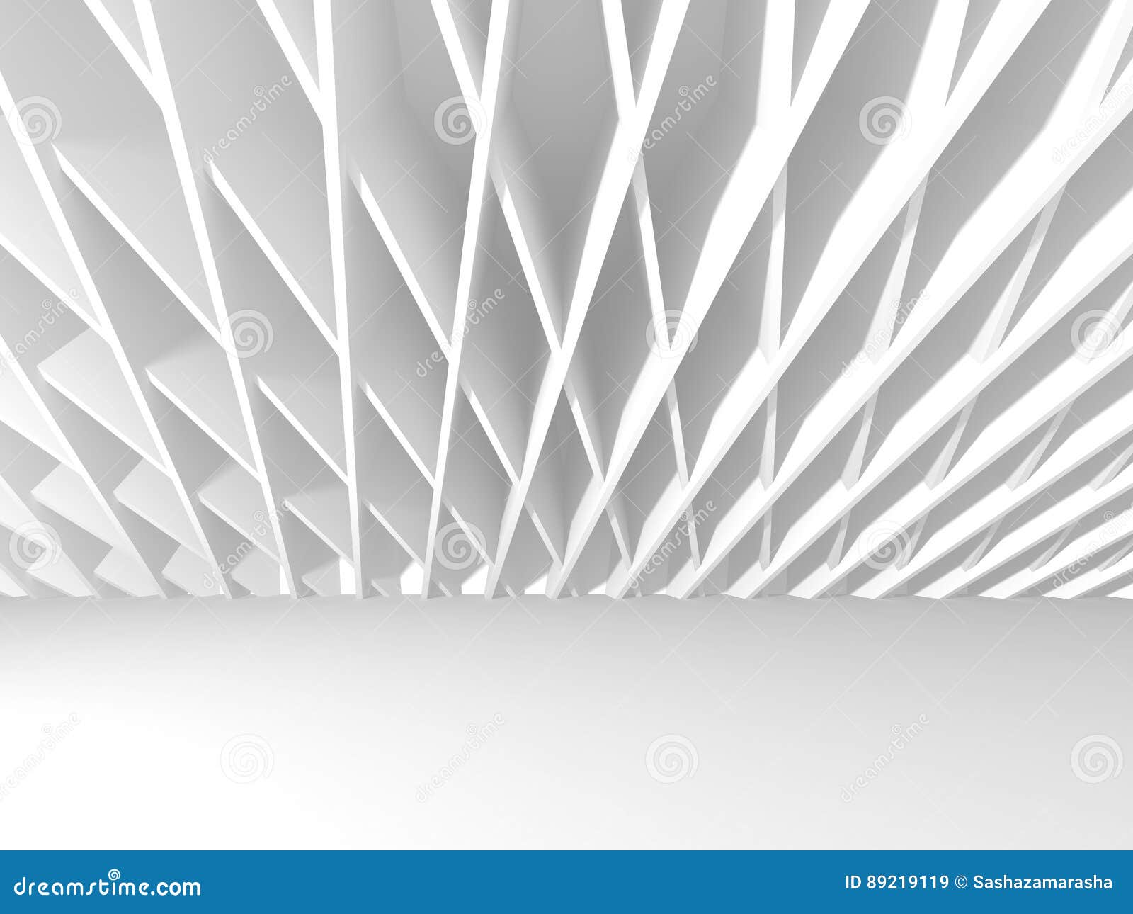 White Architecture Construction Modern Interior Background Stock ...