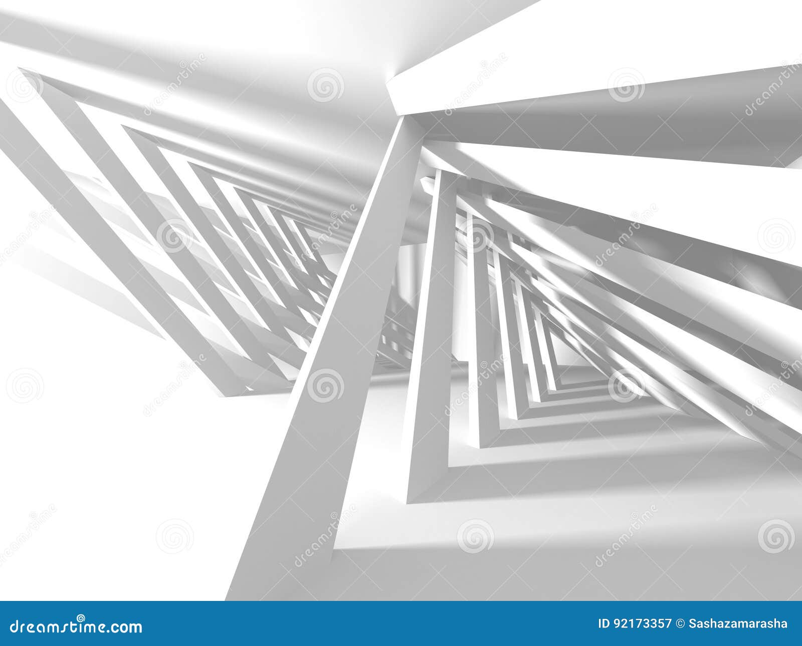 White Architecture Construction Modern Interior Background Stock ...