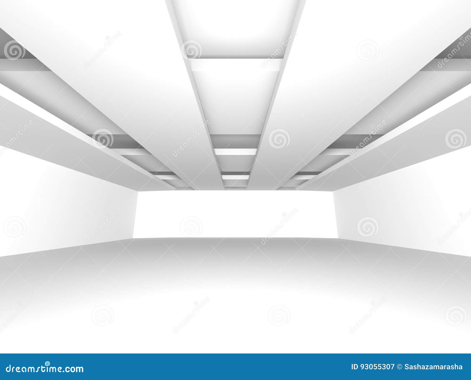 White Architecture Construction Modern Interior Background Stock ...