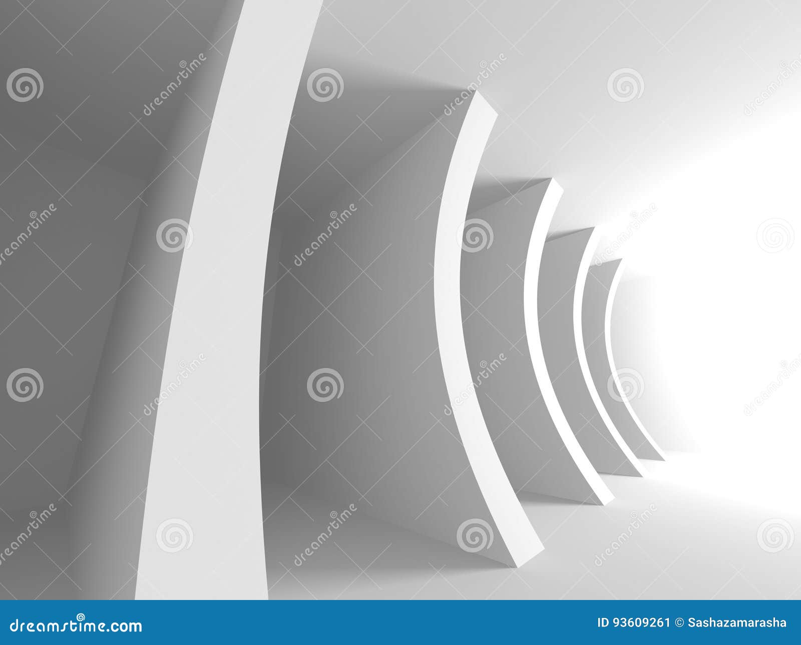 White Architecture Construction Modern Interior Background Stock ...