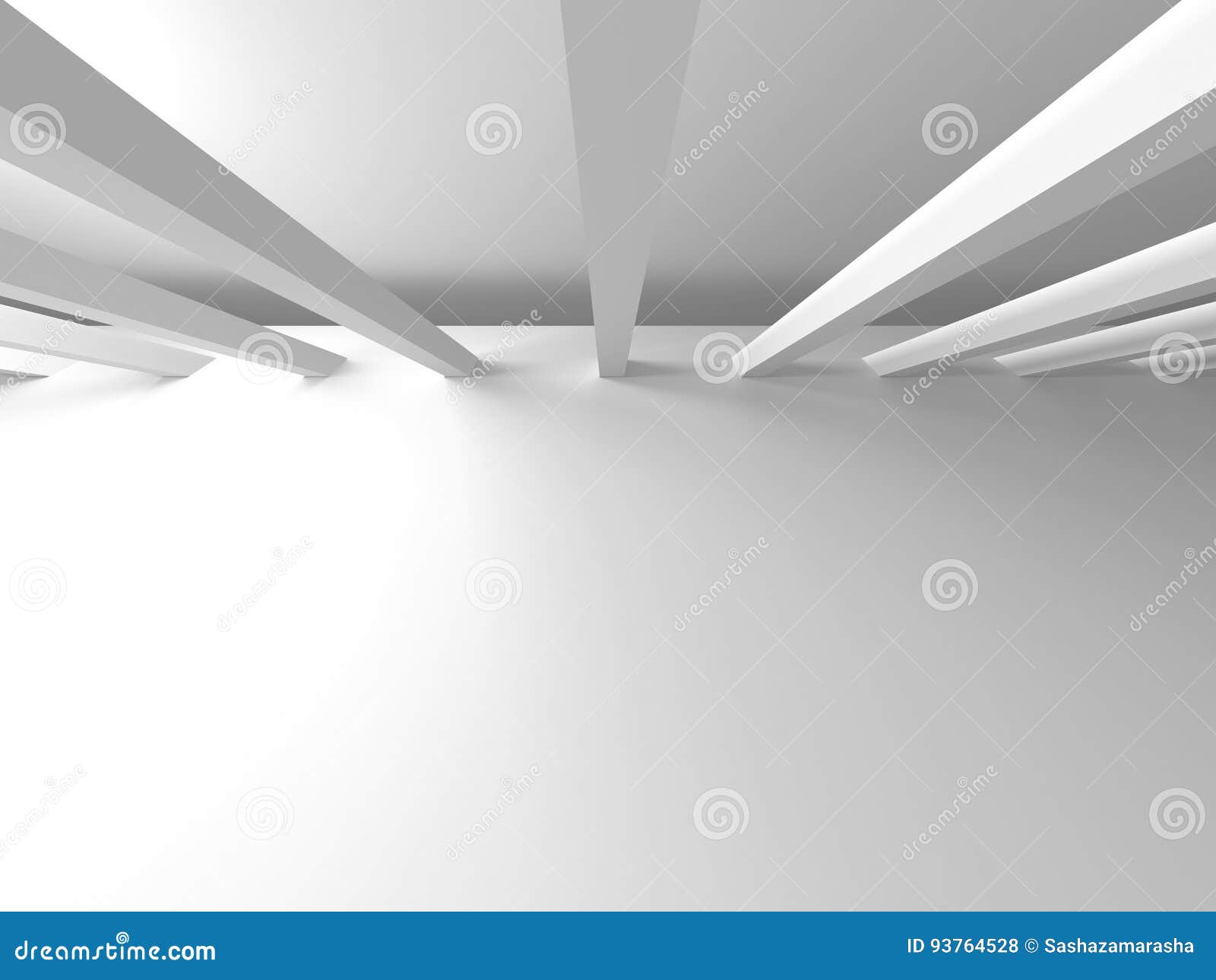 White Architecture Construction Modern Interior Background Stock ...