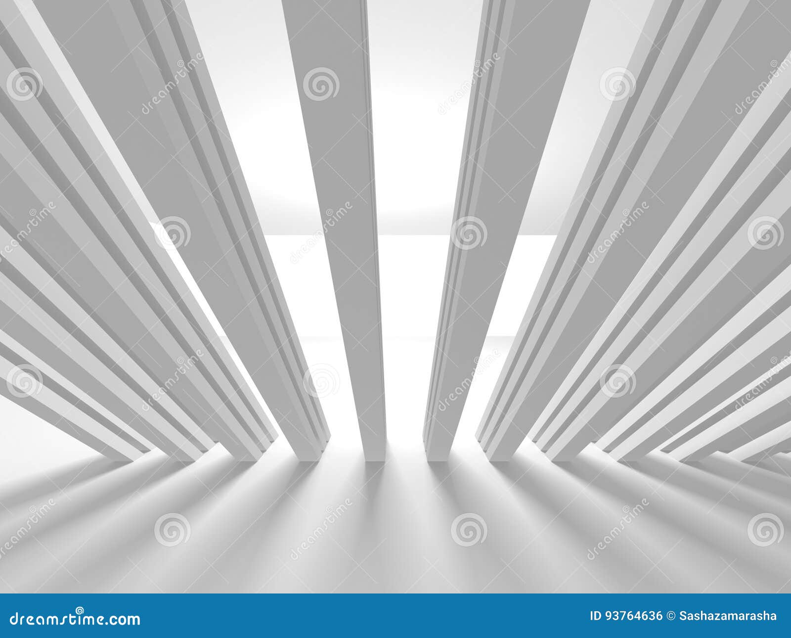 White Architecture Construction Modern Interior Background Stock ...