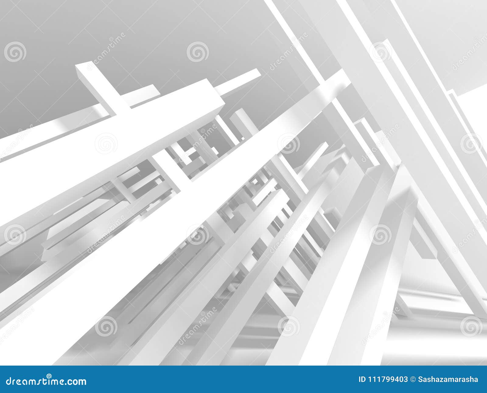 White Architecture Construction Modern Interior Background Stock ...