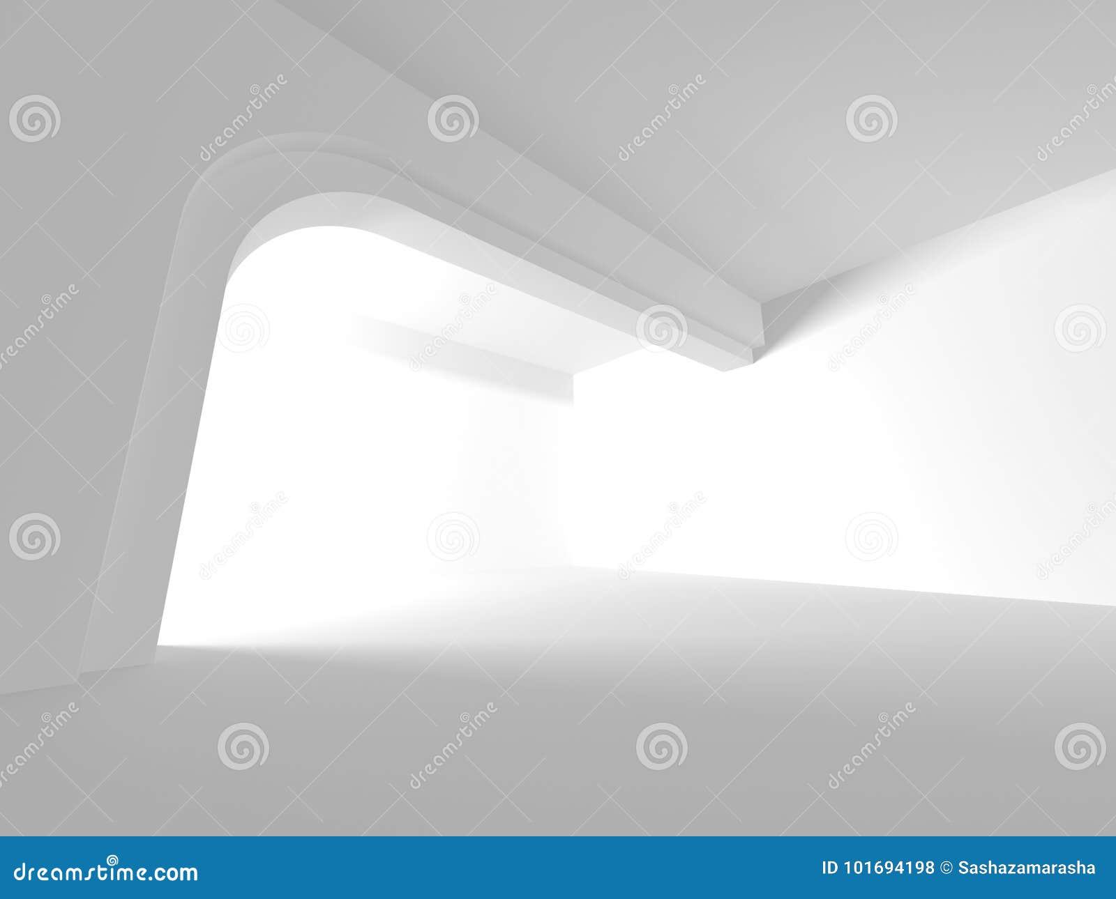 White Architecture Construction Modern Interior Background Stock ...