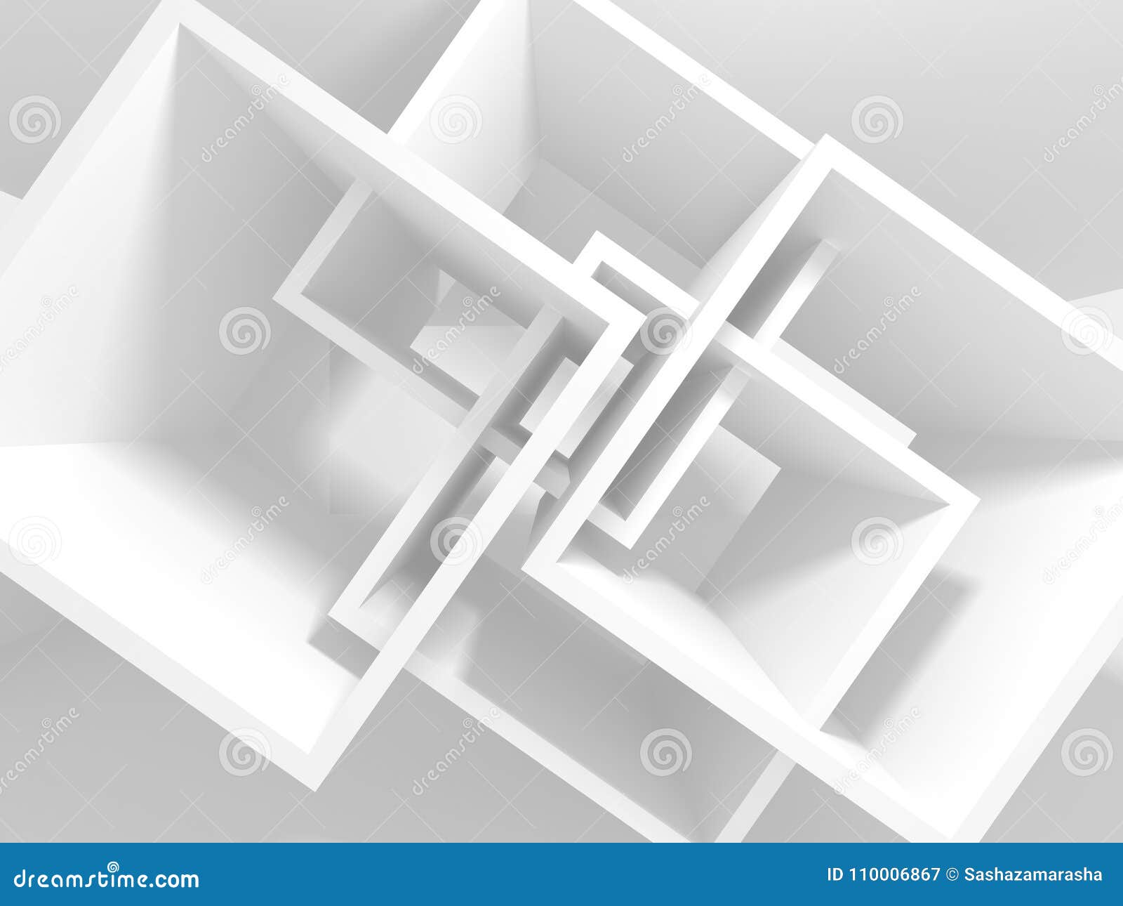White Architecture Construction Modern Interior Background Stock ...