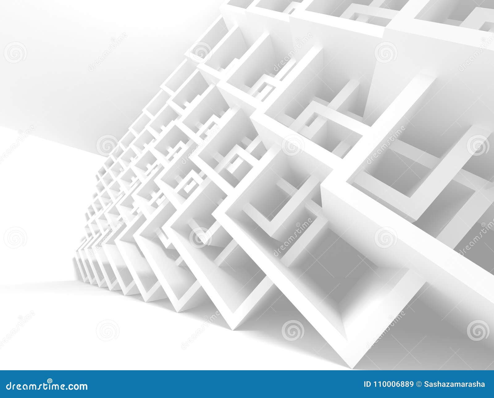 White Architecture Construction Modern Interior Background Stock ...