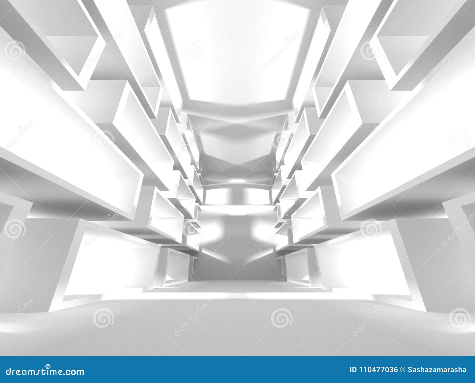 White Architecture Construction Modern Interior Background Stock ...