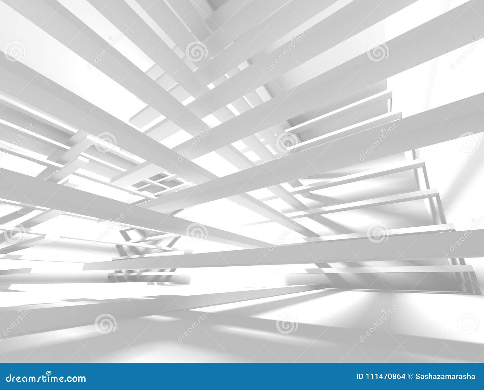 White Architecture Construction Modern Interior Background Stock ...