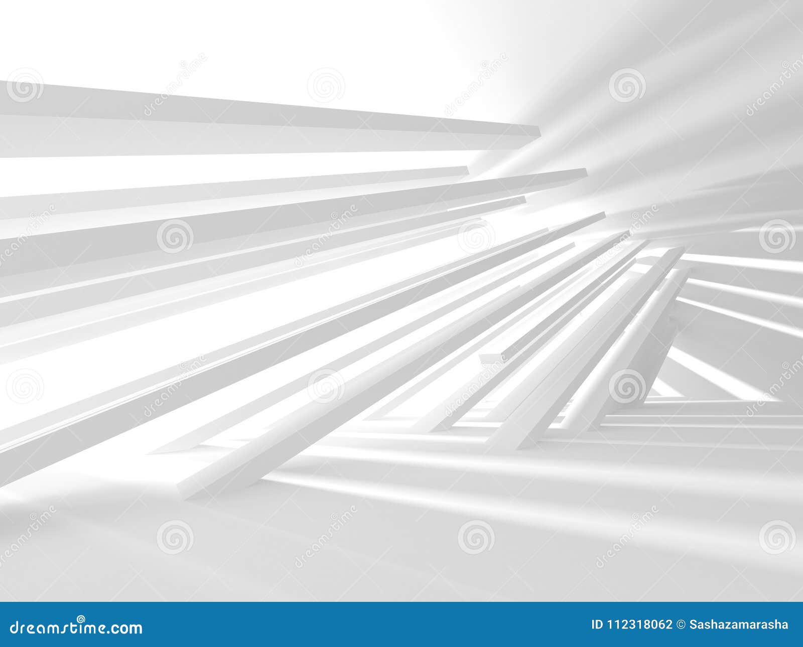 White Architecture Construction Modern Interior Background Stock ...