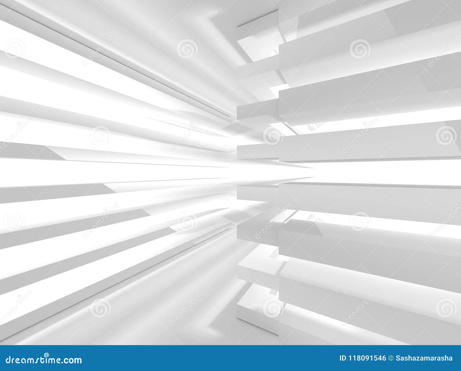 White Architecture Construction Modern Interior Background Stock ...