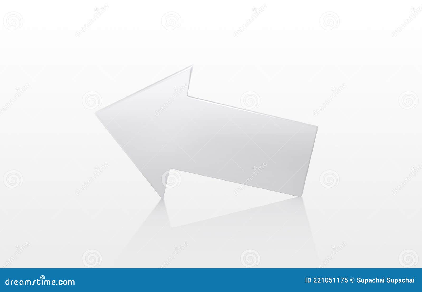 White Arrow - 3d Render Isolated on a White Background Stock ...