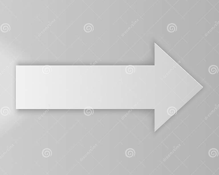 White arrow stock vector. Illustration of collection - 258424813