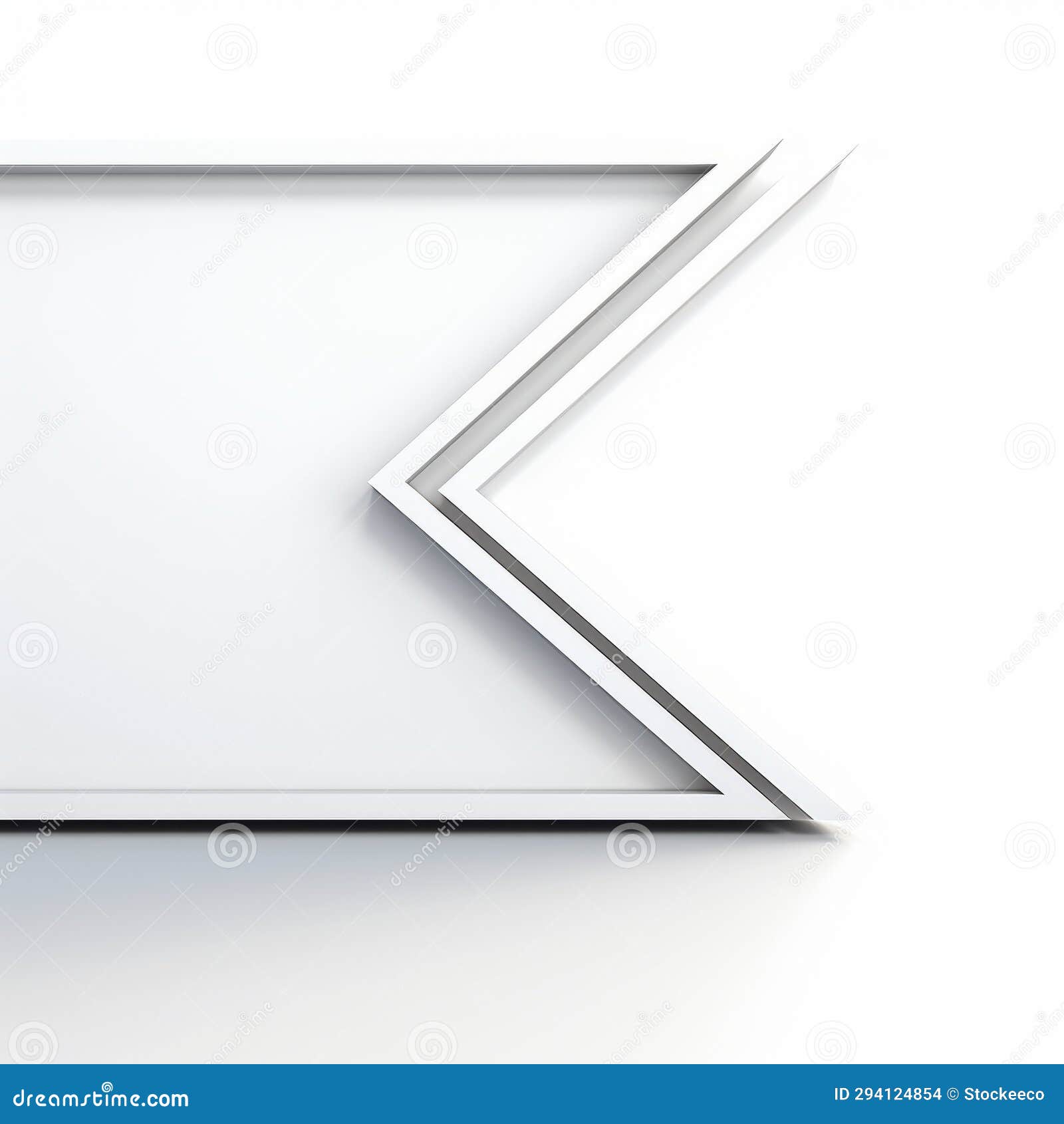 Sleek White Banner with Layered Geometry and Industrial Angles Stock ...